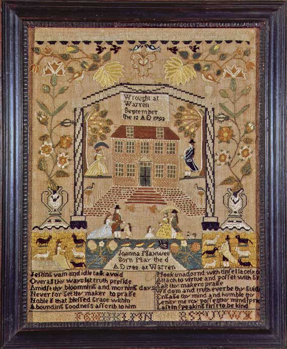 Antiques & Fine Art - Huber, Stephen & Carol - Rhode Island Sampler